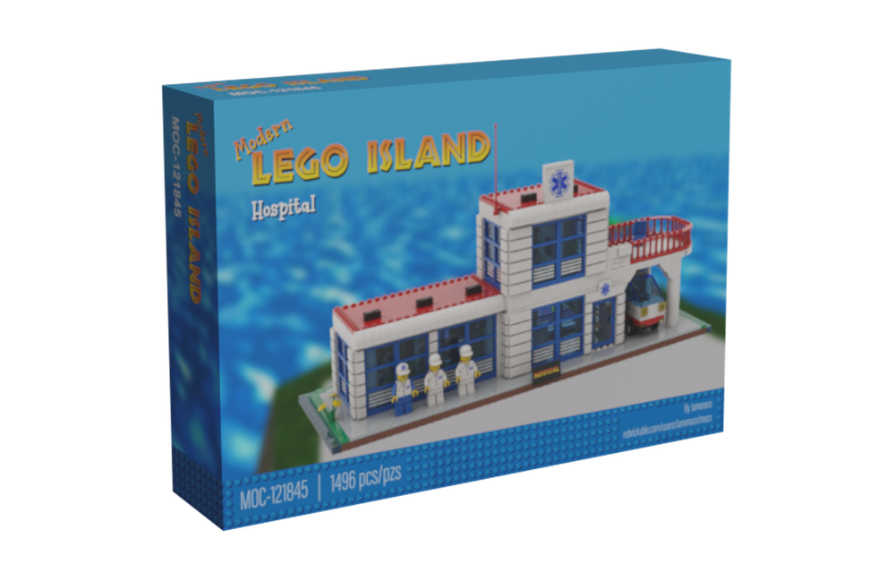 LEGO MOC Modern Lego Island - Hospital by Jameraco | Rebrickable ...