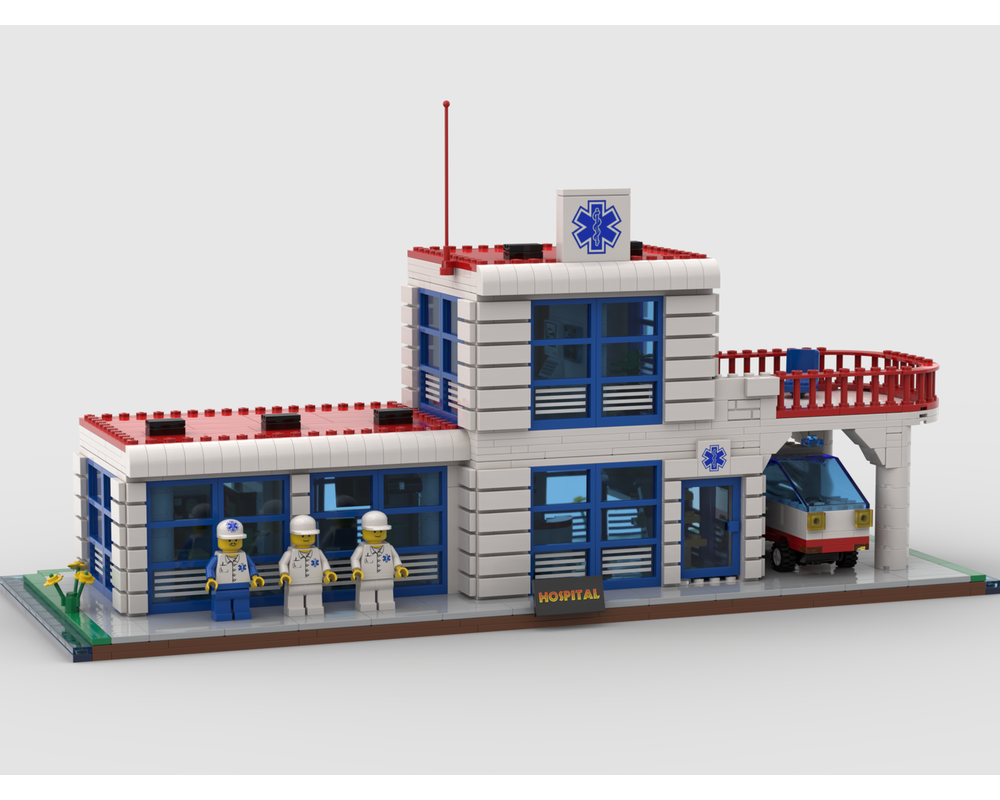 LEGO MOC Modern Lego Island - Hospital by Jameraco | Rebrickable ...