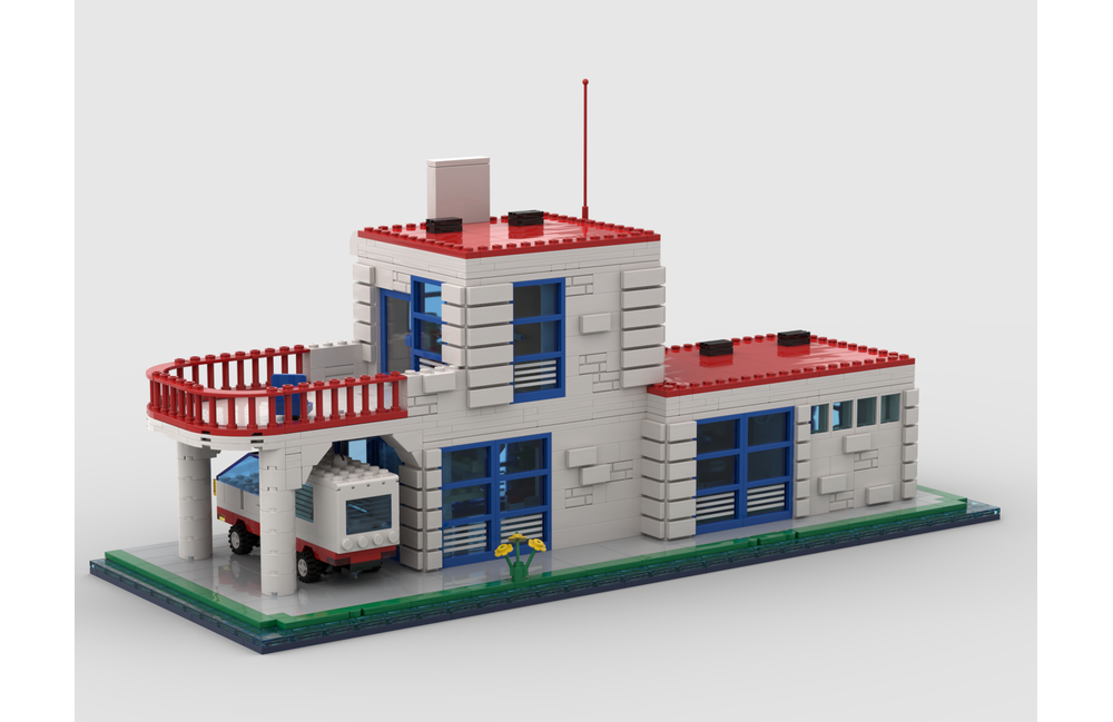 LEGO MOC Modern Lego Island - Hospital by Jameraco | Rebrickable ...
