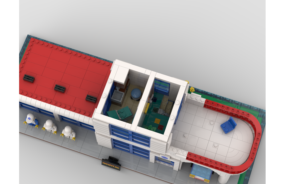 LEGO MOC Modern Lego Island - Hospital by Jameraco | Rebrickable ...