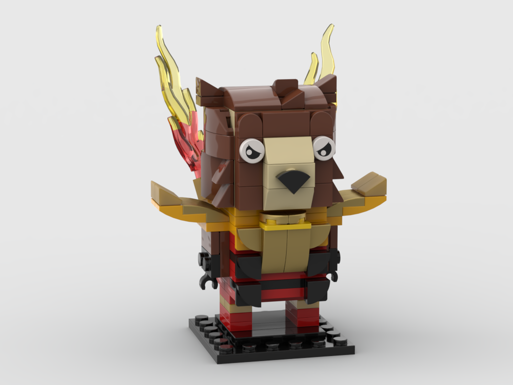 LEGO MOC The Flame Warrior Bear by BrickheadMaster | Rebrickable ...
