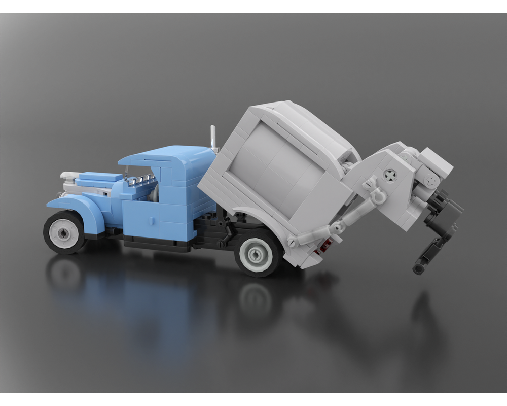Lego Moc Vintage Garbage Truck By Dongeraldo Rebrickable Build With