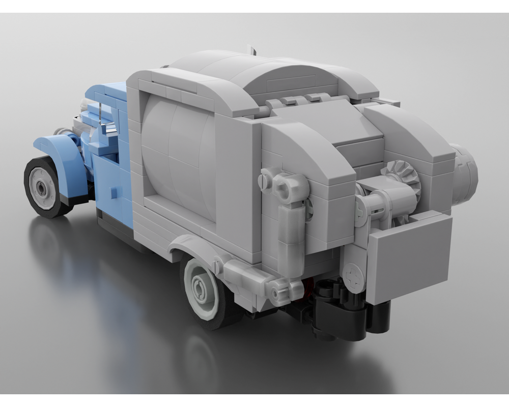Lego Moc Vintage Garbage Truck By Dongeraldo Rebrickable Build With