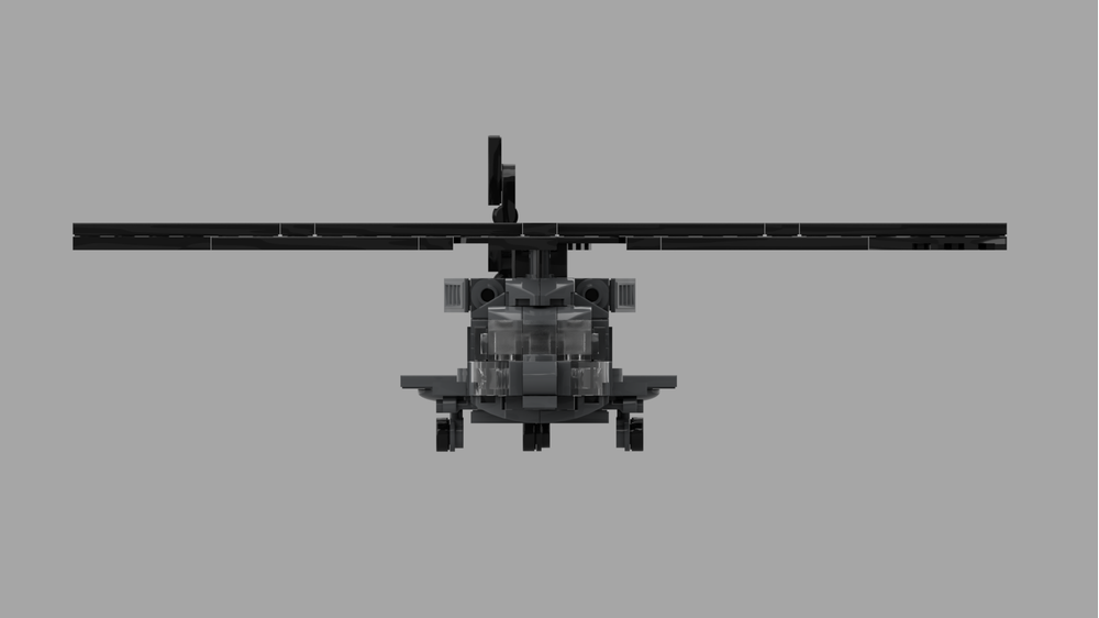 LEGO MOC UH-60 Utility Helicopter Black Hawk 1/72 (Grey) by FlowerHUA ...