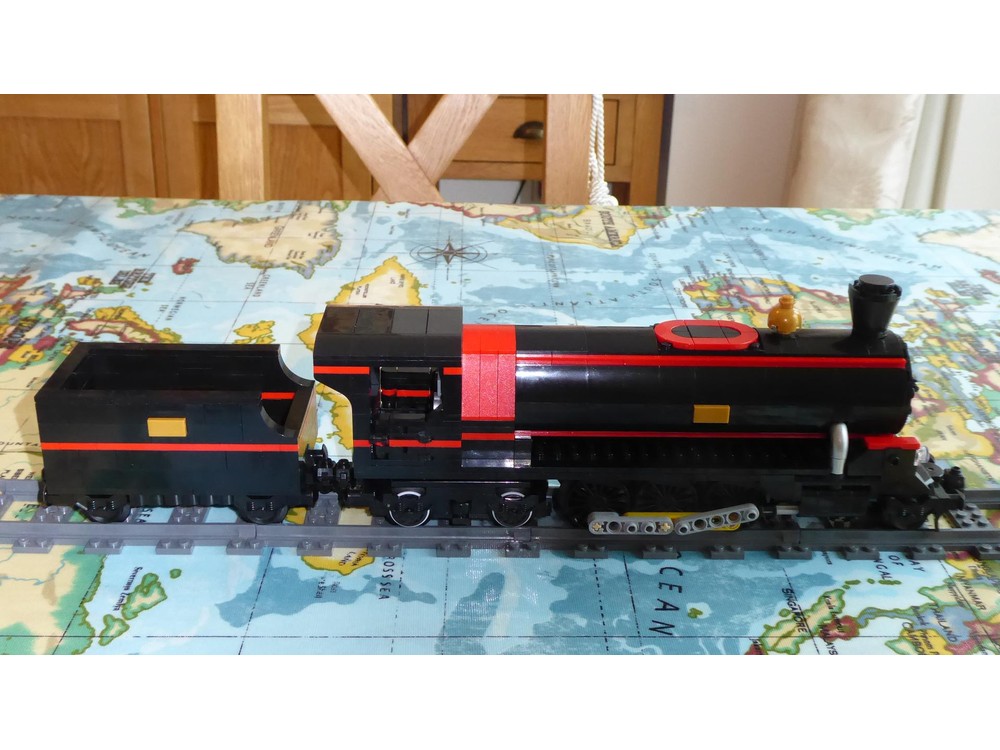 Lego Moc 2 6 4 Steam Locomotive By Stormy Rebrickable Build With Lego