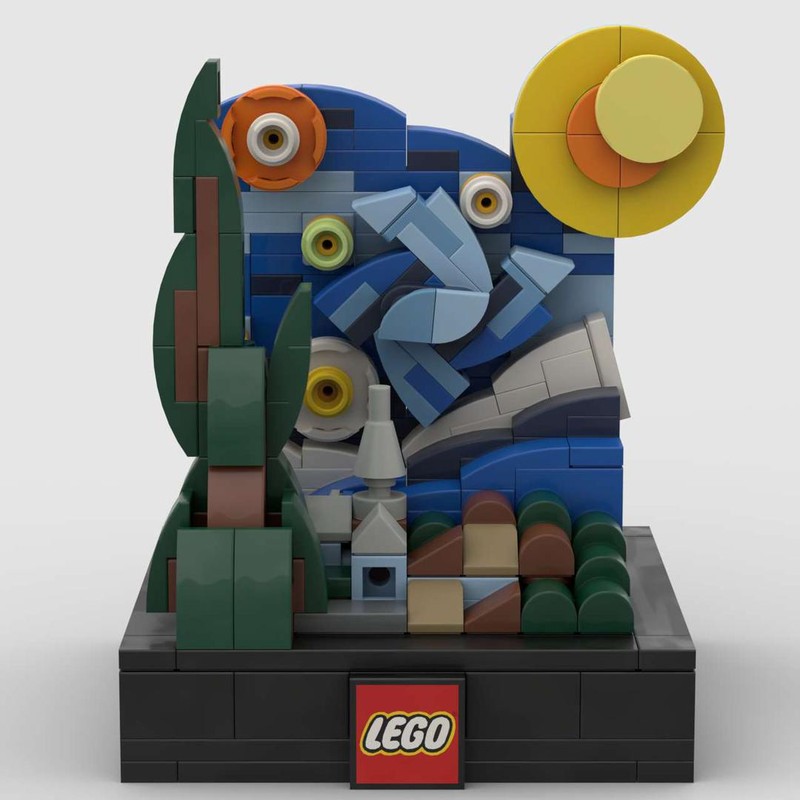 LEGO MOC The Mini Starry Night by uminuo | Rebrickable - Build with LEGO