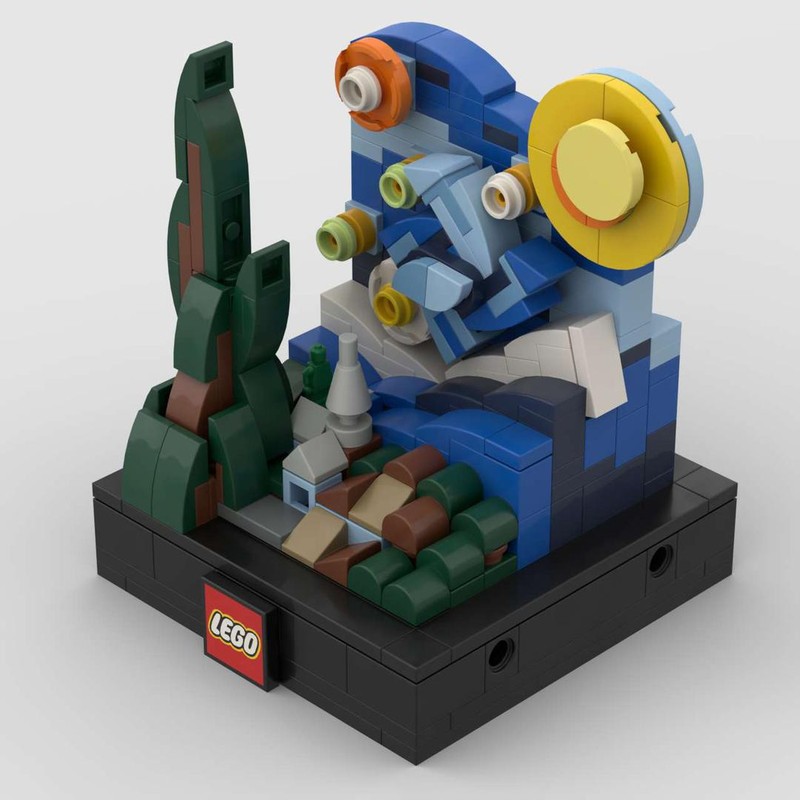 LEGO MOC The Mini Starry Night by uminuo | Rebrickable - Build with LEGO