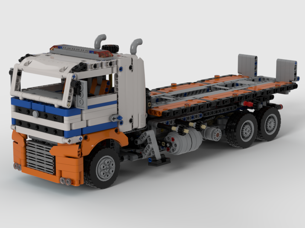 Lego Moc Flatbed Truck By Building With Bricks Rebrickable Build