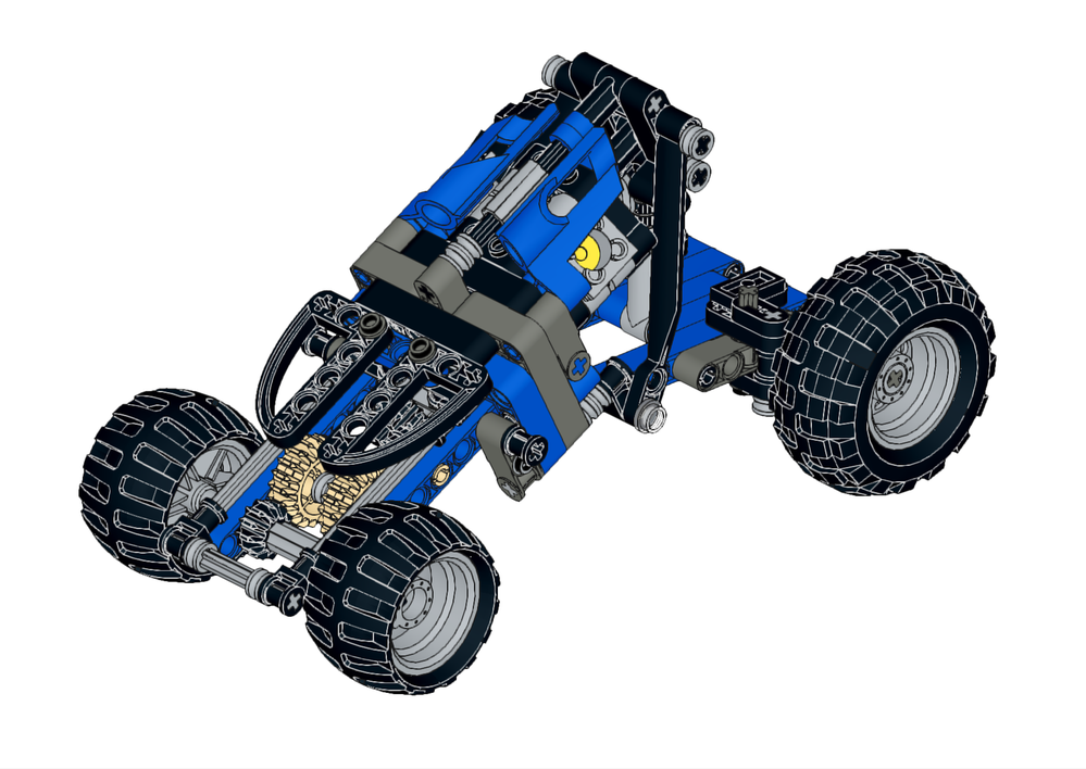 LEGO MOC Blue Razorback by NARP | Rebrickable - Build with LEGO