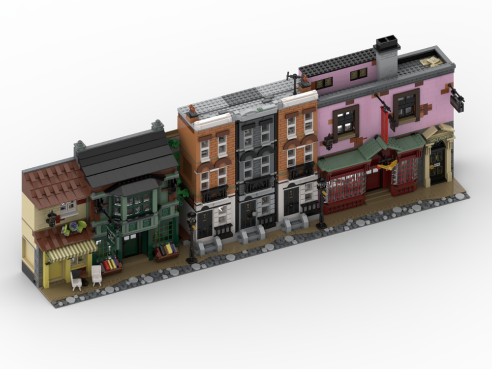 LEGO MOC Diagon Alley: 12 Grimmauld Place by Legofan21 | Rebrickable ...