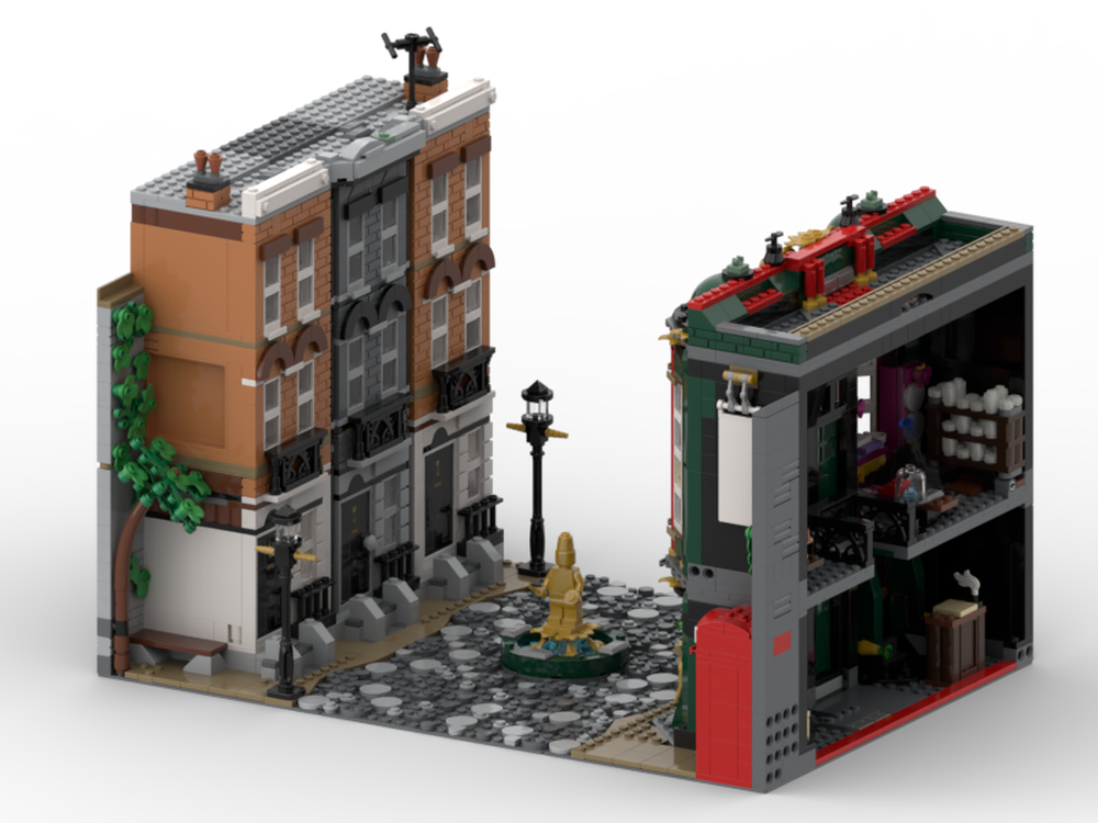 LEGO MOC Diagon Alley: 12 Grimmauld Place by Legofan21 | Rebrickable ...