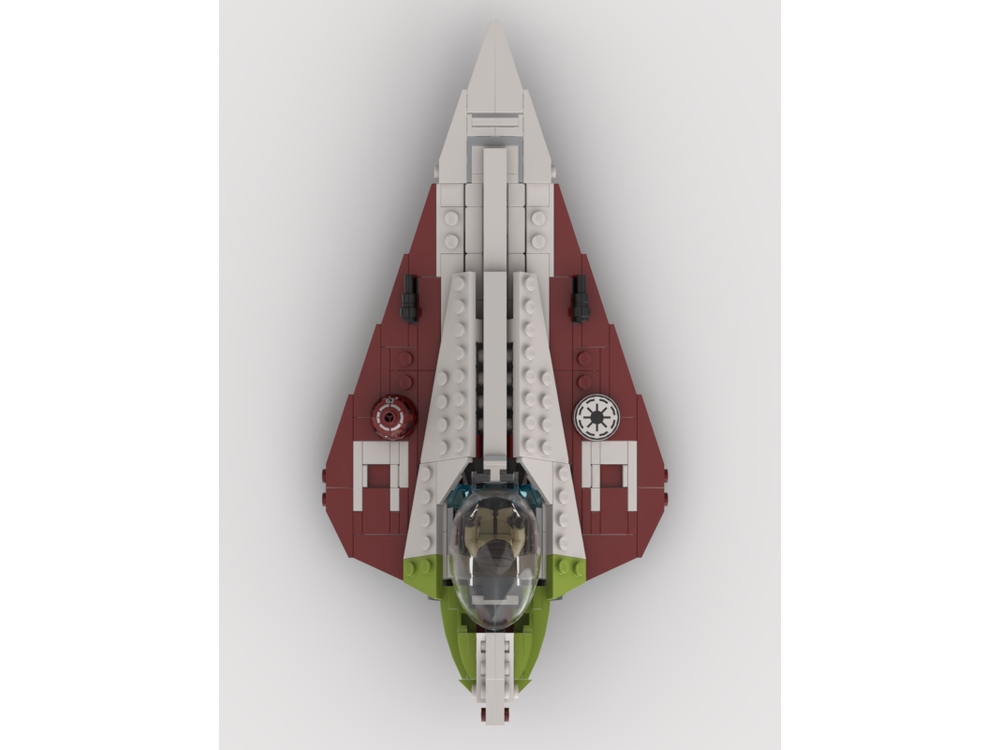 Lego Moc Delta 7 Starfighter By Simonelovisa01 Rebrickable Build