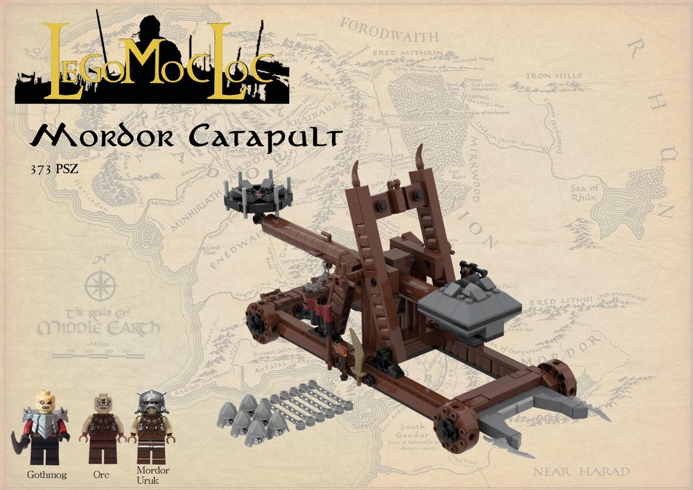 LEGO MOC Mordor Catapult by LegoMocLoc | Rebrickable - Build with LEGO