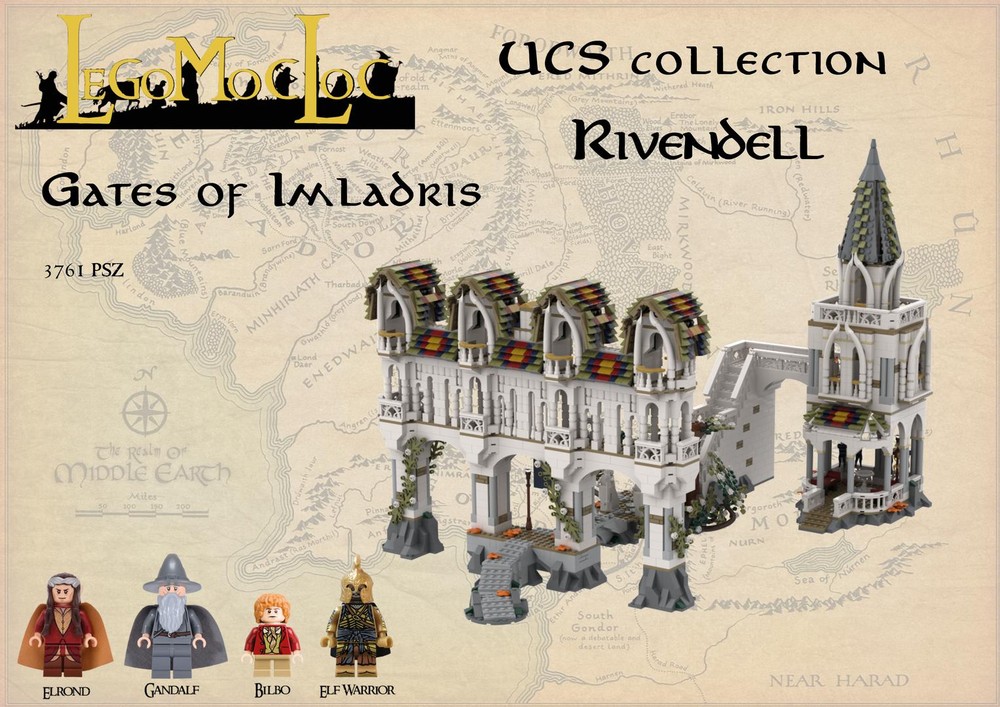 LEGO MOC-122041 UCS Rivendell - Gates of Imladris by LegoMocLoc ...