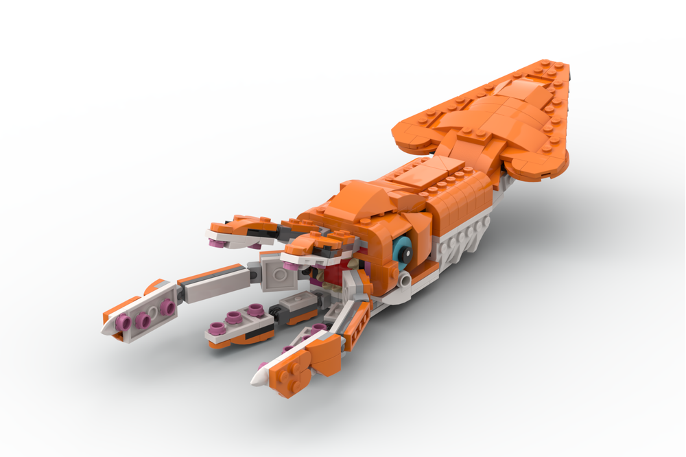 Lego Moc 31129 Giant Squid By Nequmodiva Rebrickable Build With Lego