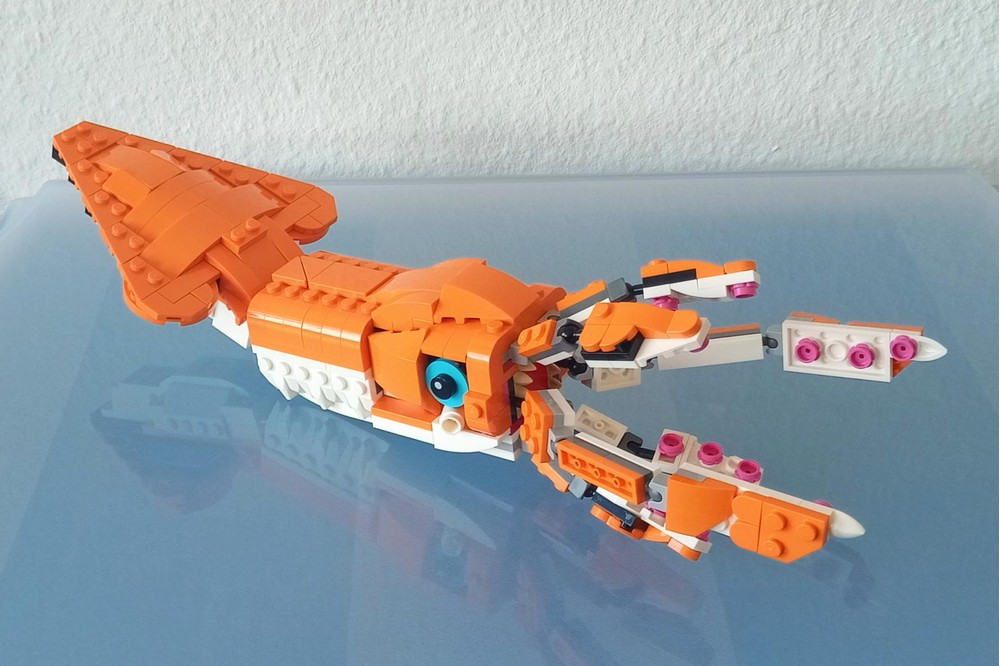 Lego Moc 31129 Giant Squid By Nequmodiva Rebrickable Build With Lego