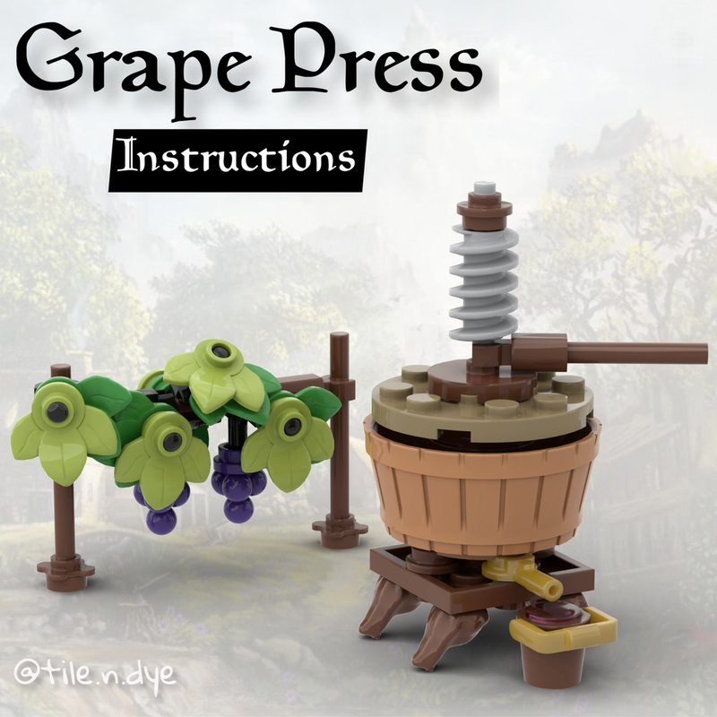 LEGO MOC GRAPE PRESS - CASTLE by marinbrickdesign | Rebrickable - Build ...