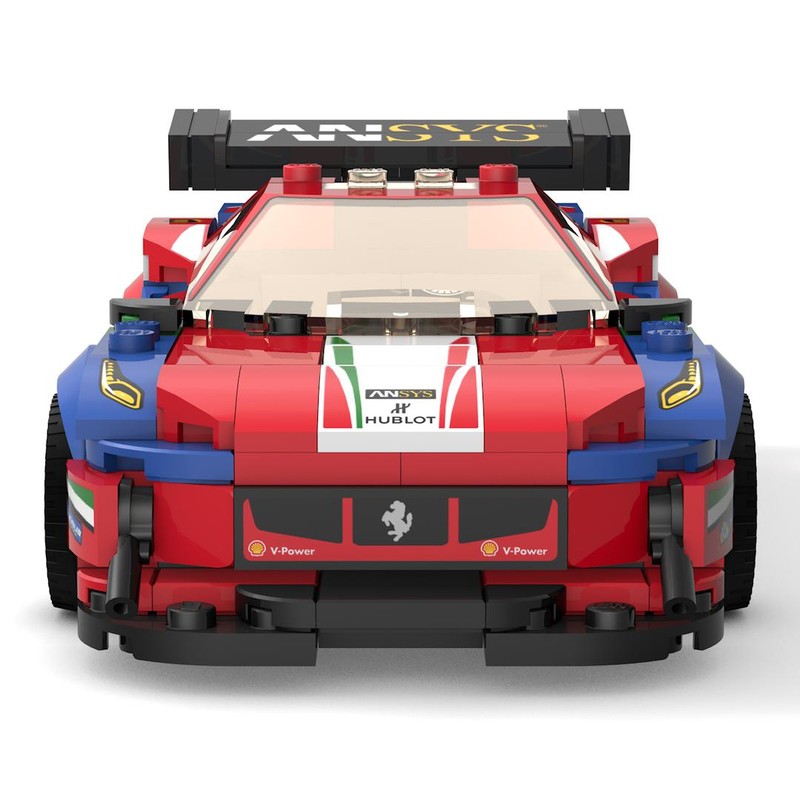 LEGO MOC Ferrari 488 GTE in 8 stude wide style by klara_mocs ...