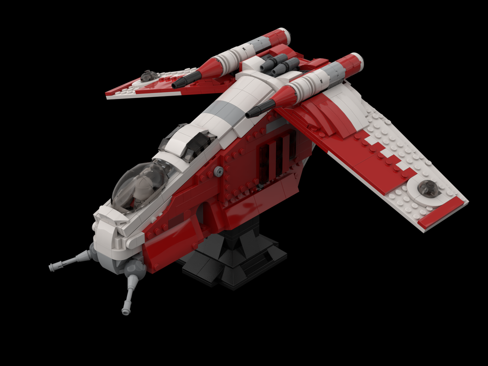 Lego Moc Coruscant Guard Gunship Laat By Lswfiend Rebrickable Build