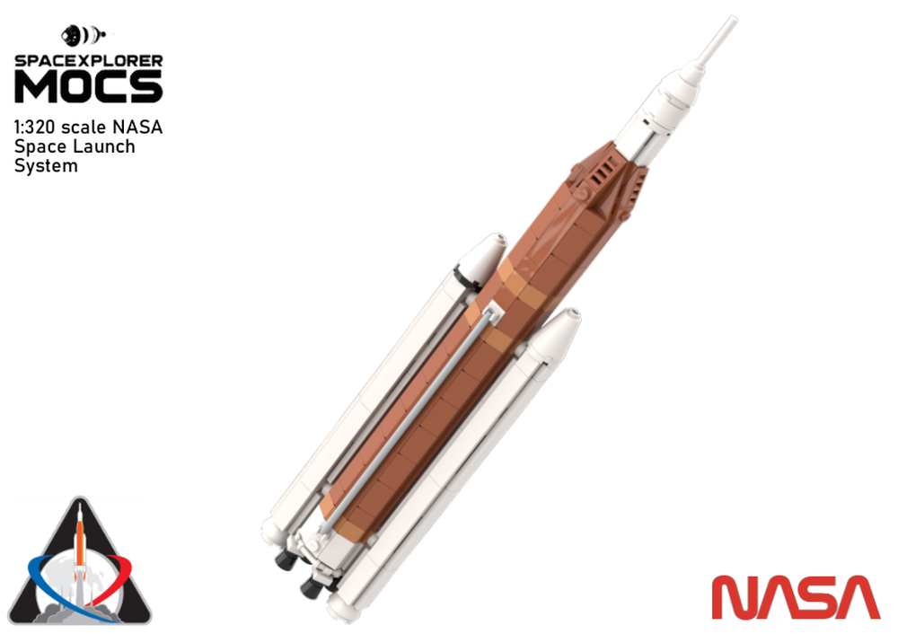 LEGO MOC 1:320 NASA Space Launch System Block 1 by SpaceXplorer MOCs ...