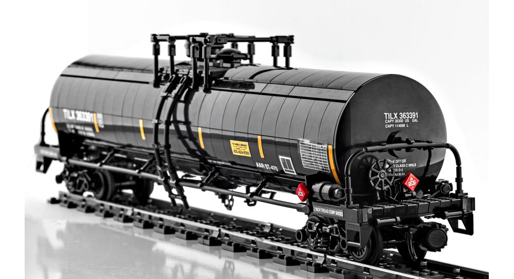 LEGO MOC Trinity Rail 30,300 Gallon Tank car (1:38) by MasterBuilderKTC ...