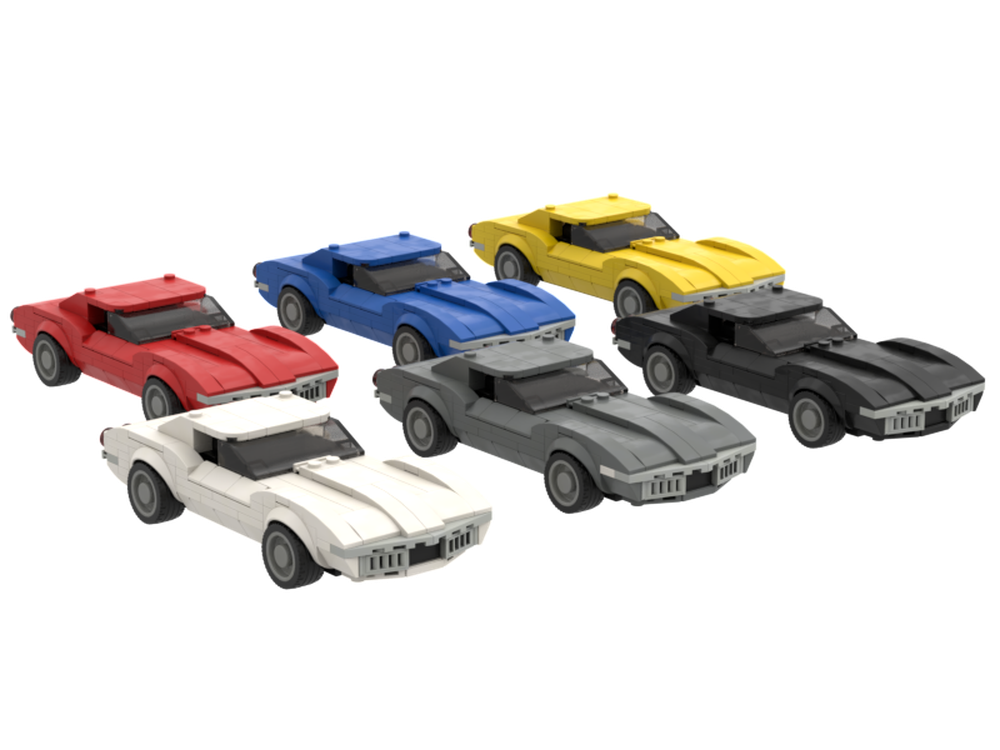 Lego Moc 1970 Corvette C3 Zr1 By Kinetickit Rebrickable Build With
