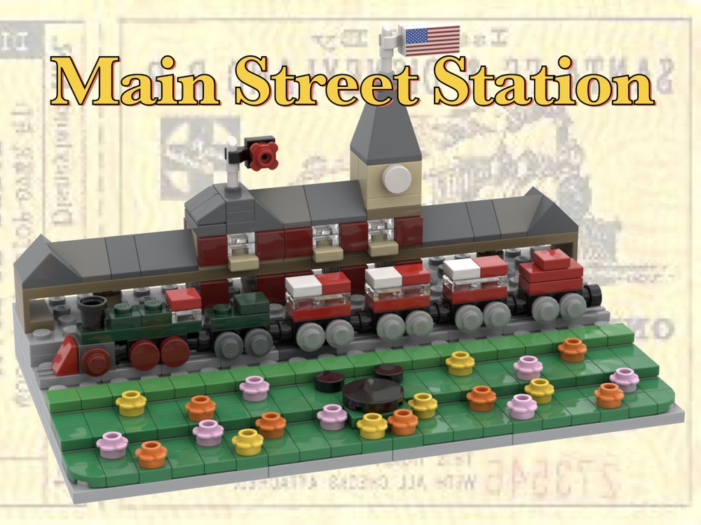 LEGO MOC Disneyland Main Street Station & Railroad by sabi_wabi ...