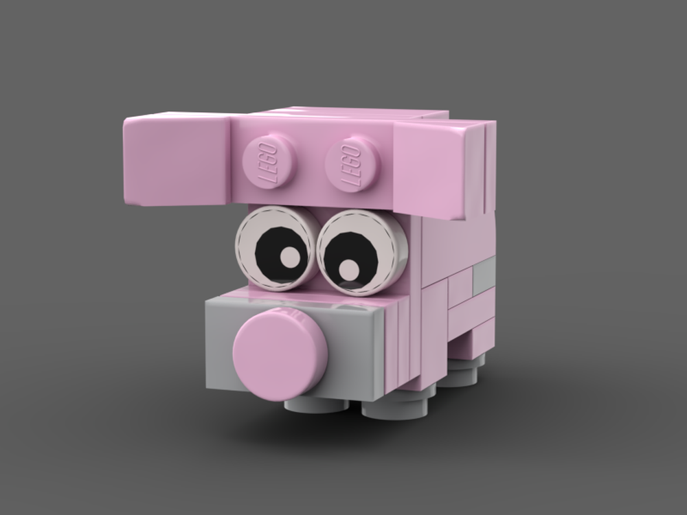 LEGO MOC micro pig 1 by eric_nunya | Rebrickable - Build with LEGO