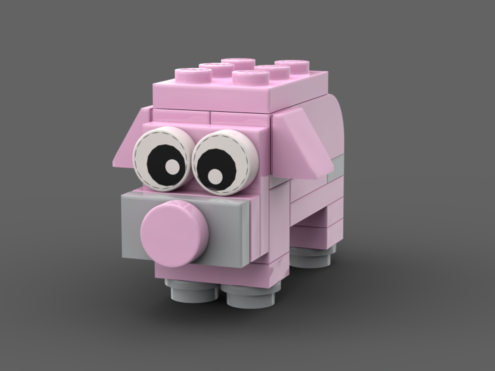 LEGO MOC micro pig 2 by eric_nunya | Rebrickable - Build with LEGO