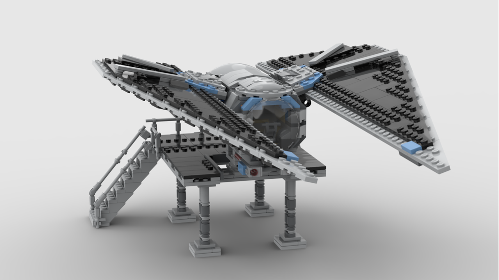 Lego Moc Tie Landing Platform By Mindbrick Rebrickable Build With Lego