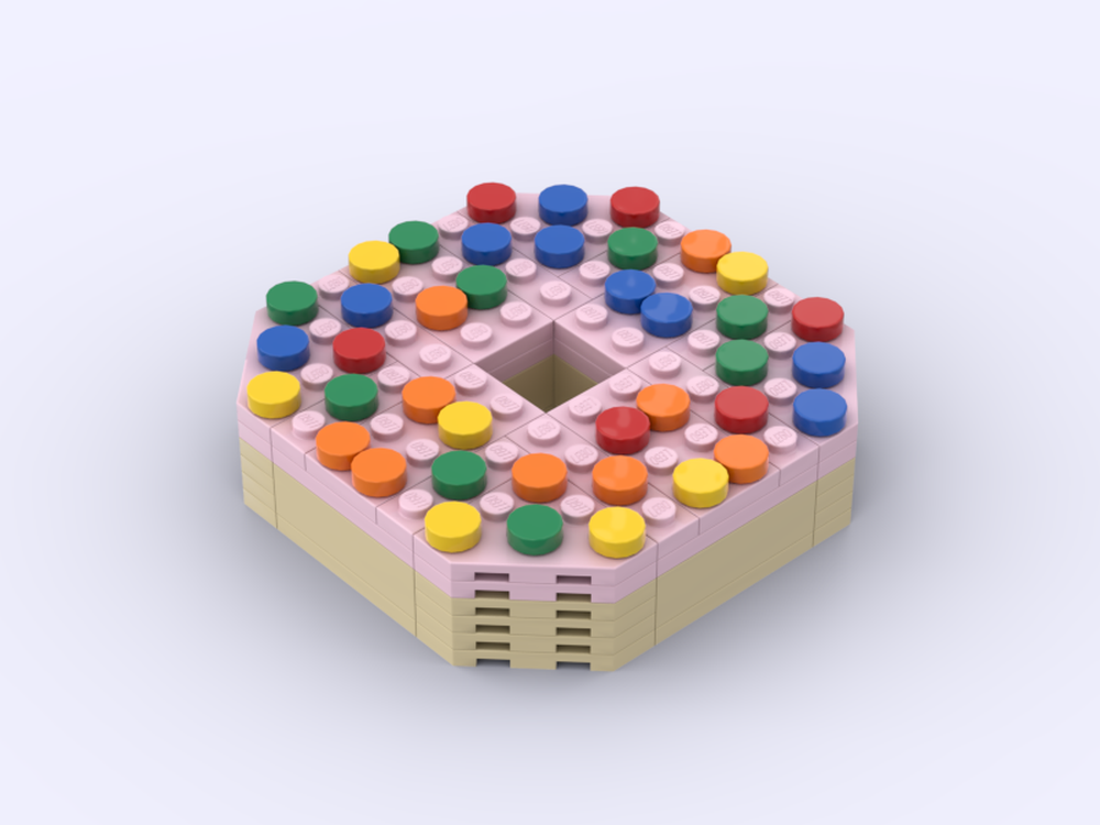 LEGO MOC Strawderry donut by Ivaskovskiy - SM garage | Rebrickable ...