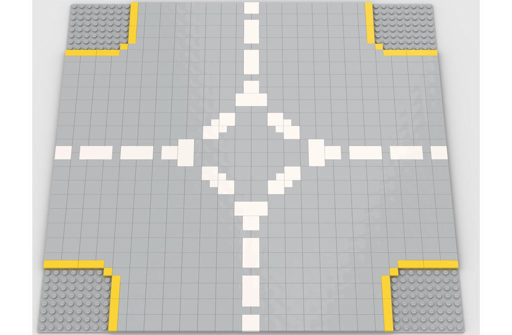 LEGO MOC Lunar Road Cross Plate matching Classic Space 2022 (10497 ...