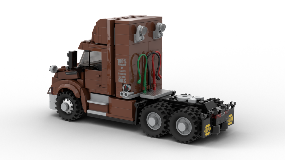 Lego Moc Cascadia Cng Tractor By Yellowlxf Rebrickable Build With Lego