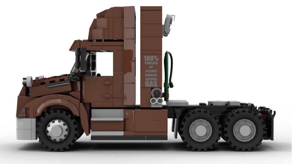 Lego Moc Cascadia Cng Tractor By Yellowlxf Rebrickable Build With Lego