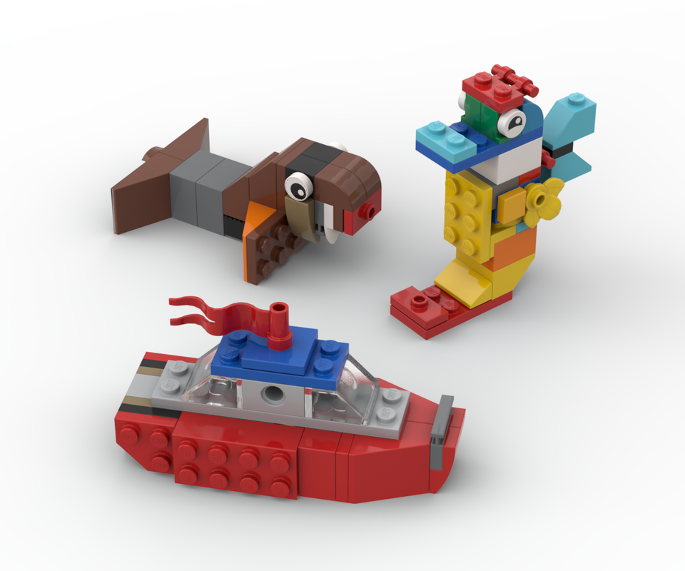 LEGO MOC 11018 Ocean Fun Extension by Nequmodiva | Rebrickable - Build ...