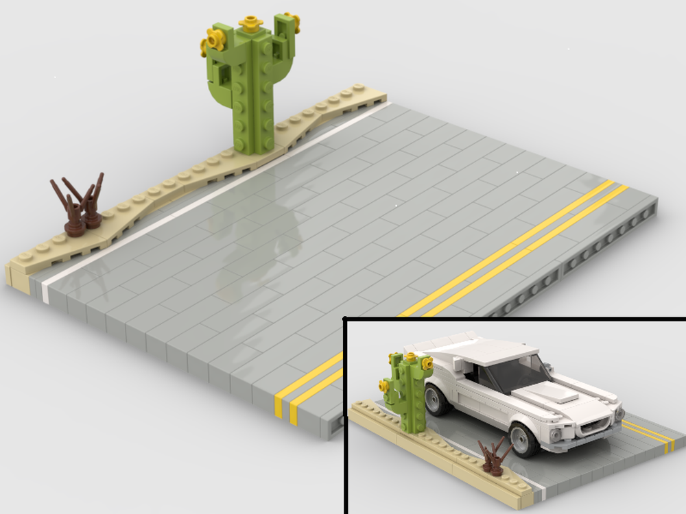 LEGO MOC Americain Road by Prodbrick | Rebrickable - Build with LEGO