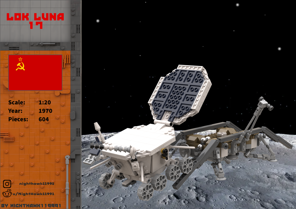 LEGO MOC LOK Luna 17 (E-8 series) 1:20 (Soviet Moon Rover Lander) by ...