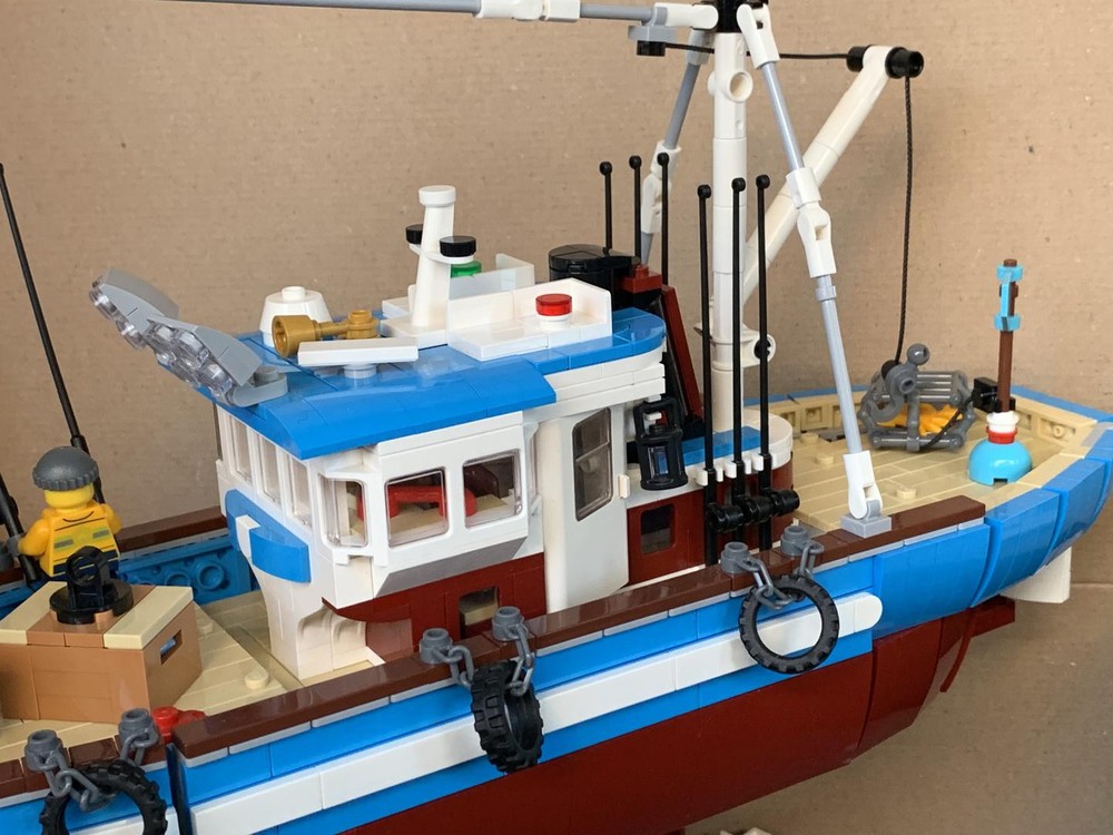 LEGO MOC-122279 910010 - Great Fishing Boat - Lego Ideas cabin tweaks ...