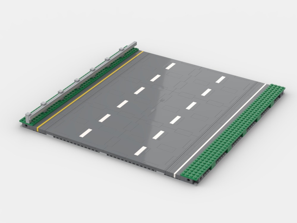 LEGO MOC 3 Lane Highway by Brick Studs | Rebrickable - Build with LEGO