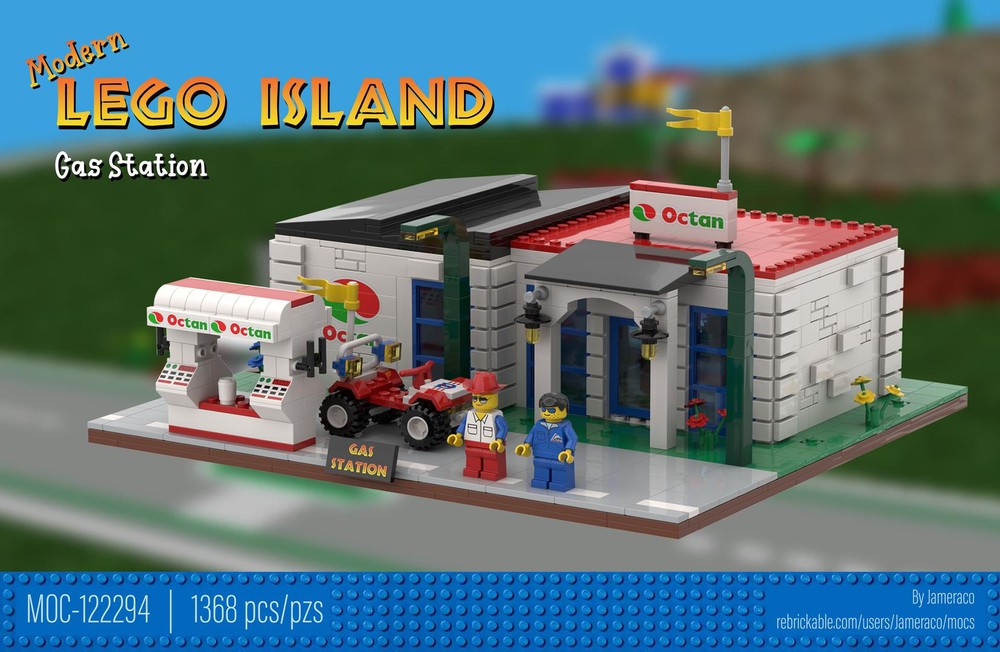 LEGO MOC Modern Lego Island - Gas Station by Jameraco | Rebrickable ...
