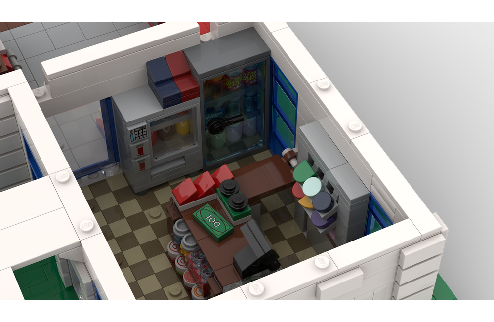 Lego Moc Modern Lego Island Gas Station By Jameraco Rebrickable