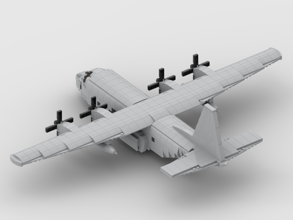 Lego Moc C 130 Hercules Usaf Mini Scale By Brickosaurus Rebrickable