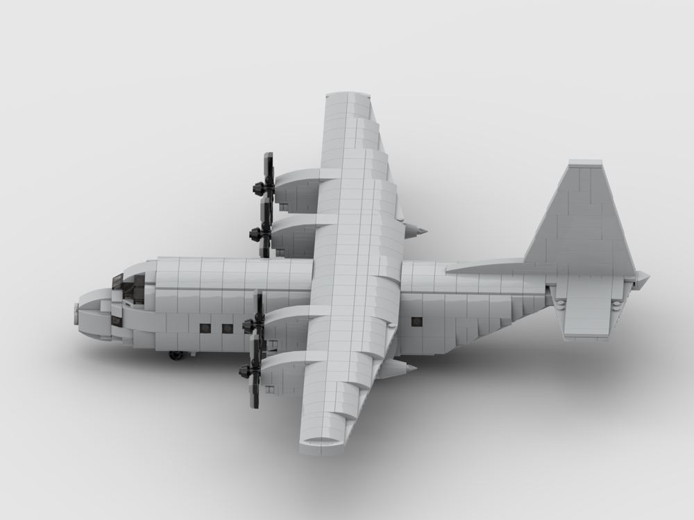 Lego Moc C 130 Hercules Usaf Mini Scale By Brickosaurus Rebrickable