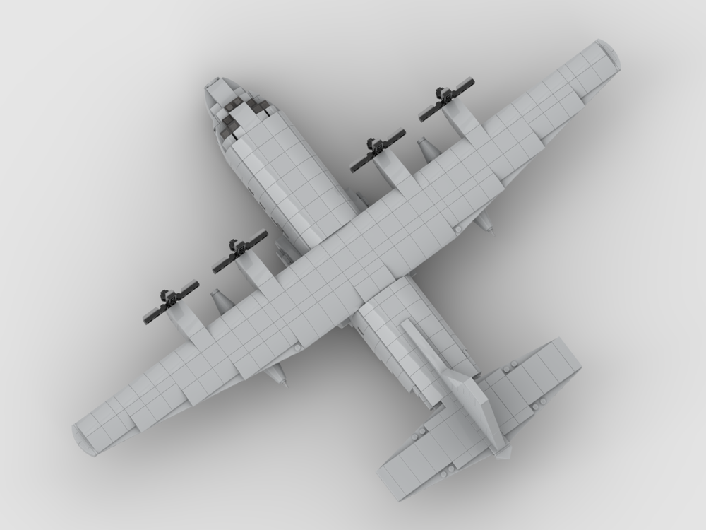 Lego Moc C 130 Hercules Usaf Mini Scale By Brickosaurus Rebrickable