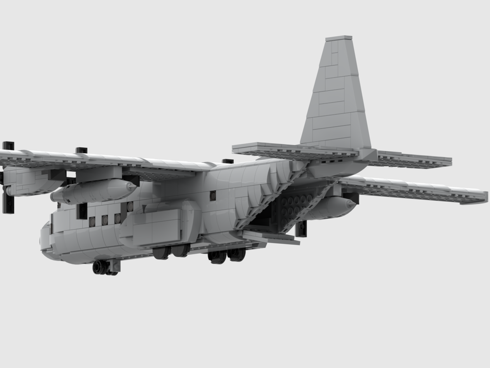 LEGO MOC C-130 Hercules USAF Mini-Scale by Brickosaurus | Rebrickable ...