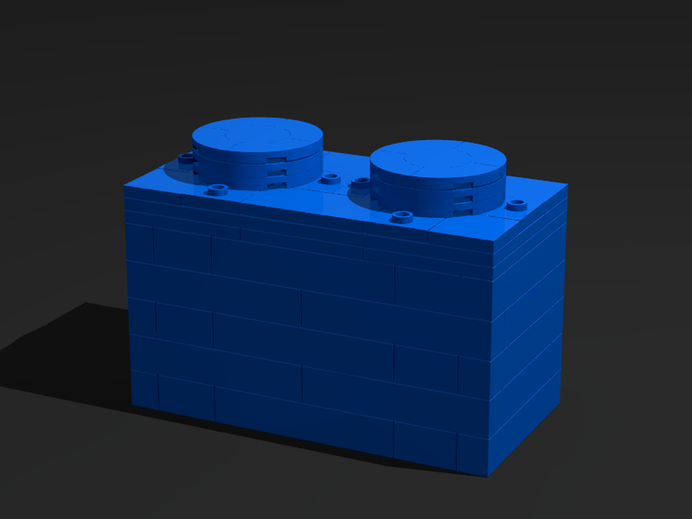 LEGO MOC 1x2 Brick 1:6 Scale by JohanPC | Rebrickable - Build with LEGO