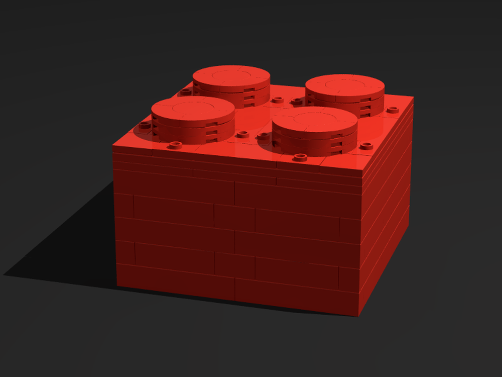 LEGO MOC 2x2 Brick 1:6 Scale by JohanPC | Rebrickable - Build with LEGO