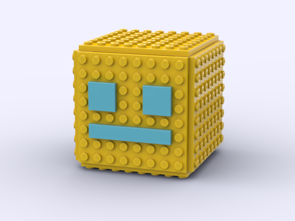 LEGO MOC Geometry dash cube by Ivaskovskiy | Rebrickable - Build with LEGO