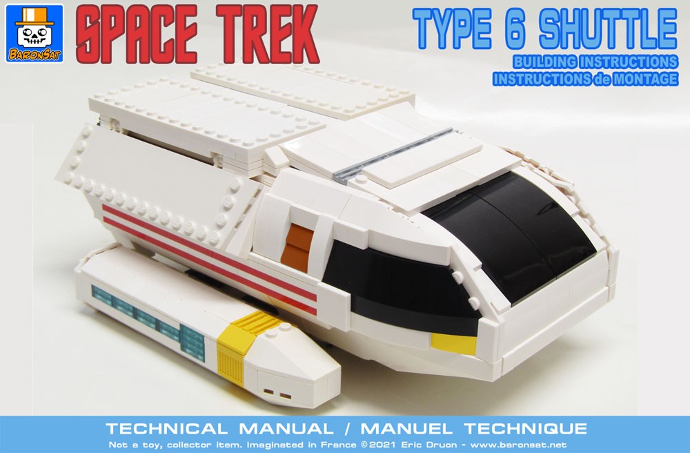 LEGO MOC RB Star Trek TNG type 6 Shuttle moc building instructions by ...