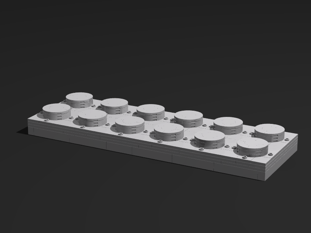 LEGO MOC 2x6 Plate 1:6 Scale by JohanPC | Rebrickable - Build with LEGO